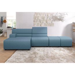 Egoitaliano Ecksofa &raquo;Babouche, Designsofa mit au&szlig;ergew&ouml;hnlichem Sitzkomfort zum Wohlf&uuml;hlen&laquo; blau Luxus-Micofaser Lederoptik (100% Polyester) ist ein neues 