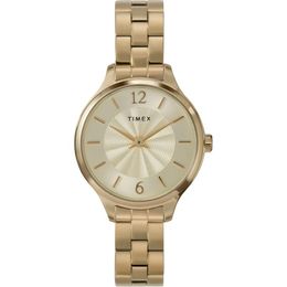 Timex Damen Quarzuhr &raquo;PEYTON&laquo; Armbanduhr, Damenuhr,Edelstahlarmband,analog gold