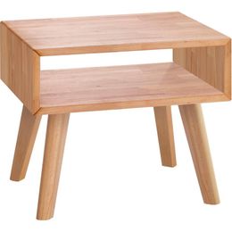 Hasena Nachttisch &raquo;Jaca&laquo; beige Kernbuche massiv B/H/T: 50cm x 42cm x 41cm
