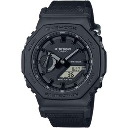 Casio G-Shock Herren Casio G-SHOCK Chronograph Quarzuhr, Armbanduhr,Herrenuhr,digital, bis 20bar wasserd.Resinarmband schwarz