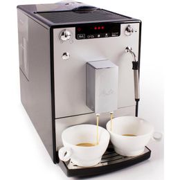 Melitta Kaffeevollautomat &raquo;Solo & Milk E953-202, silber/schwarz&laquo; Caf&eacute; cr&egrave;me & Espresso per One Touch, D&uuml;se f&uuml;r Milchschaum silber Kaffeevollautomat