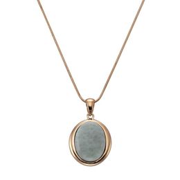 ZEEme Damen Kette mit Anh&auml;nger &raquo;Silber 925 rhodiniert 42+5cm mit echtem Larimar&laquo; blau