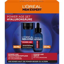 L'Or&eacute;al L'or&eacute;al Paris Men Expert Damen L'OR&Eacute;AL PARIS MEN EXPERT Pflege-Set &raquo;Power Age-Set: Serum & Pflege&laquo; mit Hyaluron transparent