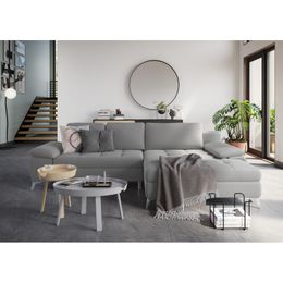 Sit & More sit&more Ecksofa &raquo;Latigo L-Form&laquo; mit Mega-Recamiere, wahlweise mit Bettfunktion und Bettkasten grau
