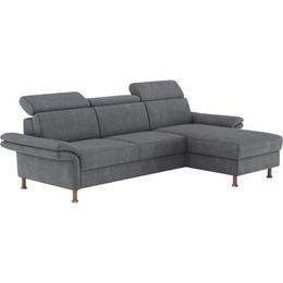 Home Affaire Ecksofa &raquo;Calypso L-Form&laquo; mit motorischen Funktionen im Sofa und Recamiere grau 100% Polyester