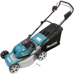 Makita Akkurasenm&auml;her &raquo;DLM463Z&laquo; 2x18V LXT, ohne Akku und Ladeger&auml;t blau 3 in 1: M&auml;hen, Sammeln, Mulchen