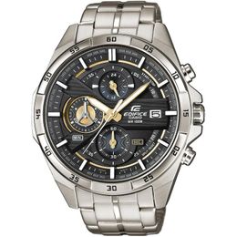 CASIO EDIFICE Herren CASIO EDIFICE Chronograph Quarzuhr,Armbanduhr,Herrenuhr, bis10 bar wasserdicht, Edelstahlarmband silber