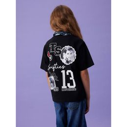 name it M&auml;dchen T-Shirt &raquo;NKFFEYRE TSWIFT SS NREG TOP SKY&laquo; CELEBRITY ICONS mit Taylor Swift Druck schwarz 134 (140)