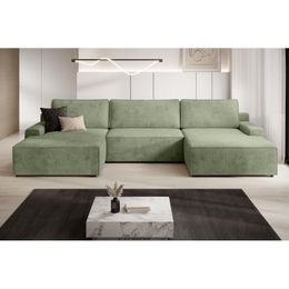 Trendmanufaktur Wohnlandschaft &raquo;Challenge, Schlafsofa mit Bettkasten, Couch in U-Form, Breite 333 cm&laquo; XXL Sofa mit Bettkasten & Schlaffunktion, auch 