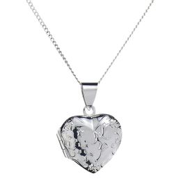 Firetti Damen Kette mit Anh&auml;nger &raquo;Schmuck Geschenk Silber 925 Halsschmuck Halskette Panzerkette Herz&laquo; Herz Elfe, R&uuml;ckseite: believe silber