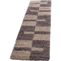 Ayyildiz Teppiche &raquo;Gala Shaggy 2505&laquo; rechteckig 30 mm H&ouml;he Langflor, L&auml;ufer, alle R&auml;ume, Wohnzimmer grau Kunstfaser