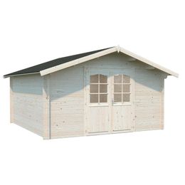 Palmako Gartenhaus &raquo;Lotta&laquo; 13,9 qm beige Massivholz