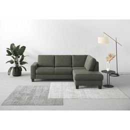 Home Affaire Ecksofa &raquo;Summer L-Form&laquo; mit Ottomane, mit oder ohne Bettfunktion und Bettkasten, Cord-Bezug gr&uuml;n 95% Polyester, 5% Polyamid