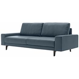 Creation BY ROLF BENZ 2-Sitzer &raquo;CR.450, Designsofa, Loungesofa&laquo; Armlehne breit niedrig, Alugussf&uuml;&szlig;e in umbragrau, Breite 180 cm blau NaturLEDER OSKAR 