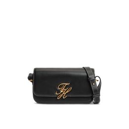 Tommy Hilfiger Damen Umh&auml;ngetasche &raquo;TH SCRIPT FLAP CROSSOVER&laquo; Schultertasche, Handtasche, Mulitfach, Clutch mit Logo