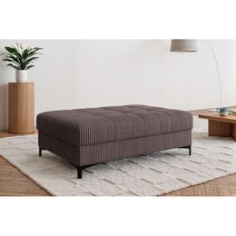 OTTO home Polsterhocker &raquo;LEEVKE Sitzhocker passend zum Sofa, Breite 115 cm&laquo; mit hochelastischer Schaum und Wellenunterfederung 83% Polyester, 17% 