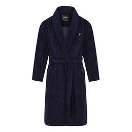 Lyle & Scott Lyle & Scott Long Bathrobe 'Lucas' male Blue size M