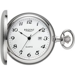 Regent Uhren Regent Jungen Taschenuhr &raquo;P739-19537749&laquo; Quarzuhr, Herrenuhr, Datum, Acrylglas, Geschenkidee silber