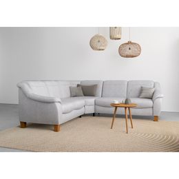 Home Affaire Ecksofa &raquo;Caldera L-Form&laquo; Federkern, wahlweise mit Kopfteilverstellung, Bettfunktion, Bettkasten silber 100% Polyester