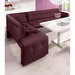exxpo - sofa fashion Essbank &raquo;Barista, bequem und elegant, hohe Bodenfreiheit&laquo; Eckbank Barista bequem und elegant, hochwertige Detailverarbeitung rot 