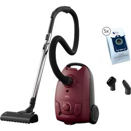 AEG Bodenstaubsauger &raquo;CLEAN 5000 (AB51C1DR5B)&laquo; 750 W mit Beutel AllFloor-Bodend&uuml;se, 5 Staubbeutel s-bag ClasssicLongPerformance extra rot 