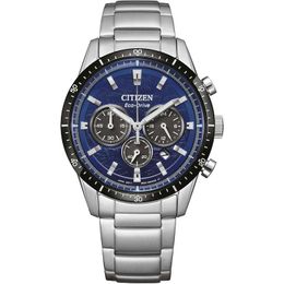 Citizen Herren Chronograph Armbanduhr, Solar,Herrenuhr,Edelstahlarmband,analog,Tag,Stoppfunktion