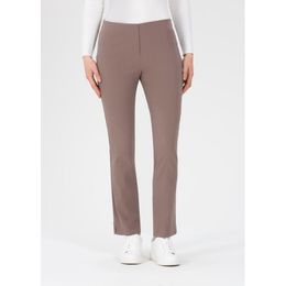 Stehmann Damen Stretch-Hose mit Schlitz braun 40, N-Gr