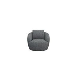 FLEXLUX &raquo;Torino, rund, drehbar, Einzelsofa, Polstersessel,&laquo; Modernes, organisches Sessel-Design, Kaltschaum, Wellenunterfederung gr&uuml;n 100% Polyester