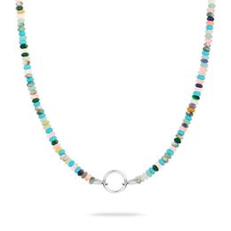 Tamaris Damen Charm-Kette &raquo;Schmuck Geschenk Edelstahl Halskette All About Beads&laquo; mit Naturstein