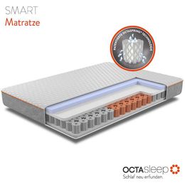 OCTAsleep Komfortschaummatratze &raquo; Smart Matress&laquo; 18 cm hoch 1 Stk. tlg. Innovative Schaumfedern mit neuartigem Komforterlebnis wei&szlig; Bezug: 99% 