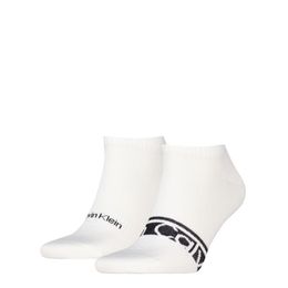 Calvin Klein Herren Sneakersocken &raquo;CK MEN SNEAKER 2P LOGO STRIPE&laquo; 2 Paar, mit Logoschriftzug, Cotton-Mix Einheitsgr&ouml;&szlig;e
