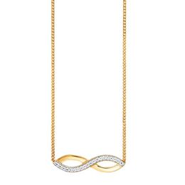 CAI Ca&iuml; Damen CA&Iuml; Collierkettchen &raquo;925/-Sterling Silber vergoldet Topas Infinity&laquo;
