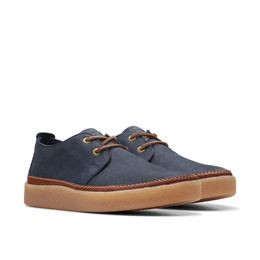 Clarks Herren Schn&uuml;rschuh &raquo;Clarkwood Low&laquo; , Schn&uuml;rschuh, Business Schuh mit markanter Schn&uuml;rung blau 40