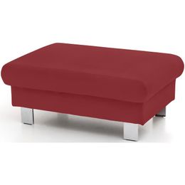 COTTA Hocker &raquo;Komaris, B: 100 cm&laquo; individuell zu kombinieren rot Microfaser PRIMABELLE (100% Polyester);Kunstleder SOFTLUX;Feinstruktur (100% 