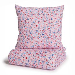 OTTO home Bettw&auml;sche &raquo;Mariby&laquo; 2 mit feinem Bl&uuml;mchen Design, skandinavisch, romantische Bettw&auml;sche rosa Renforc&eacute;, Obermaterial: 100% Baumwolle