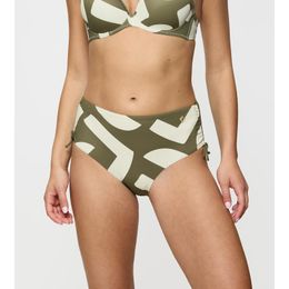 Triumph Damen Bikini-Hose &raquo;Summer Allure Maxi EX&laquo; seitliche Schn&uuml;rung, verstellbar, grafisches Muster gr&uuml;n 38, N-Gr