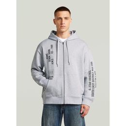G-Star Raw G-Star Herren G-STAR Longpullover &raquo;Stencil Relaxed Hoodie Zip Sweatshirt&laquo; L