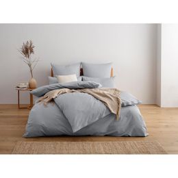 OTTO home Bettw&auml;sche &raquo;Luisa&laquo; 2 Stk. 100% Baumwolle, ab Gr. 135x200, auch in PREMIUM Qualit&auml;ten erh&auml;ltlich grau Renforc&eacute;, Obermaterial: 100% Baumwolle