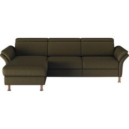 Home Affaire Ecksofa &raquo;Calypso L-Form&laquo; mit motorischen Funktionen im Sofa und Recamiere gr&uuml;n 100% Polyester