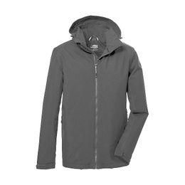 Killtec Herren Outdoorjacke &raquo;KOW 22 MN JCKT&laquo; Wasserdichte, atmungsaktive Jacke mit abnehmbarer Kapuze und Taschen schwarz L