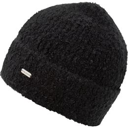Chillouts Damen Chillouts Beanie &raquo;Esther Hat&laquo; mit seitlichem Label, aus leichtem Material schwarz