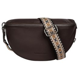 Bruno Banani Damen G&uuml;rteltasche echt Leder braun
