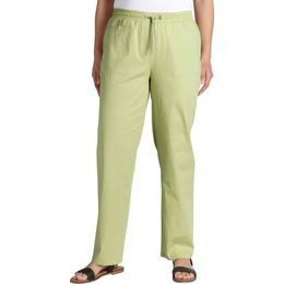sheego Damen Jogg Pants mit Lurex-Kordel pistazie Gr&ouml;&szlig;e 52