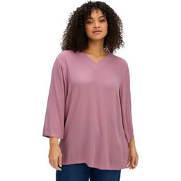sheego Damen Tunika in leichter Crinkle-Struktur altrosa Gr&ouml;&szlig;e 42