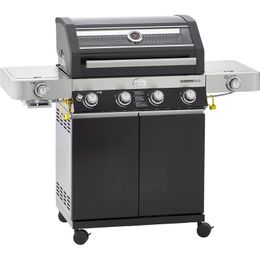 R&ouml;sle R&Ouml;SLE Gasgrill &raquo;BBQ-Station VIDERO, 25524&laquo; G4-S Schwarz, 4 Brenner, extra Primezone und Seitenbrenner, VARIO+ schwarz