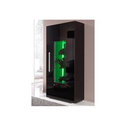 Vitrine &raquo;Aqua&laquo; H&ouml;he 147 cm schwarz B/H/T: 60cm x 147cm x 37cm, T&uuml;ren: 1 Stk.