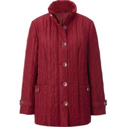 CR&Eacute;ATION L Damen Steppjacke in w&auml;rmender Qualit&auml;t dunkelrot Gr&ouml;&szlig;e 54