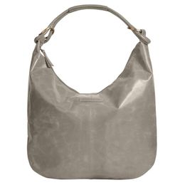 Bruno Banani Damen Shopper echt Leder grau