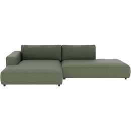 Musterring Ecksofa &raquo;Lucia&laquo; verschiedene Farben, gro&szlig;er Longchair mit Armlehne, B330 x T190 cm gr&uuml;n 100% Polyester
