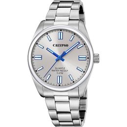 Calypso Watches Herren Calypso Watches &raquo;Basic&laquo; Armbanduhr, Herrenuhr, Edelstahlarmband, analog silber